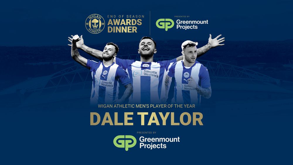 Wigan Athletic FC - Dale Taylor voted the 2024/25 Wigan Athletic Player ...
