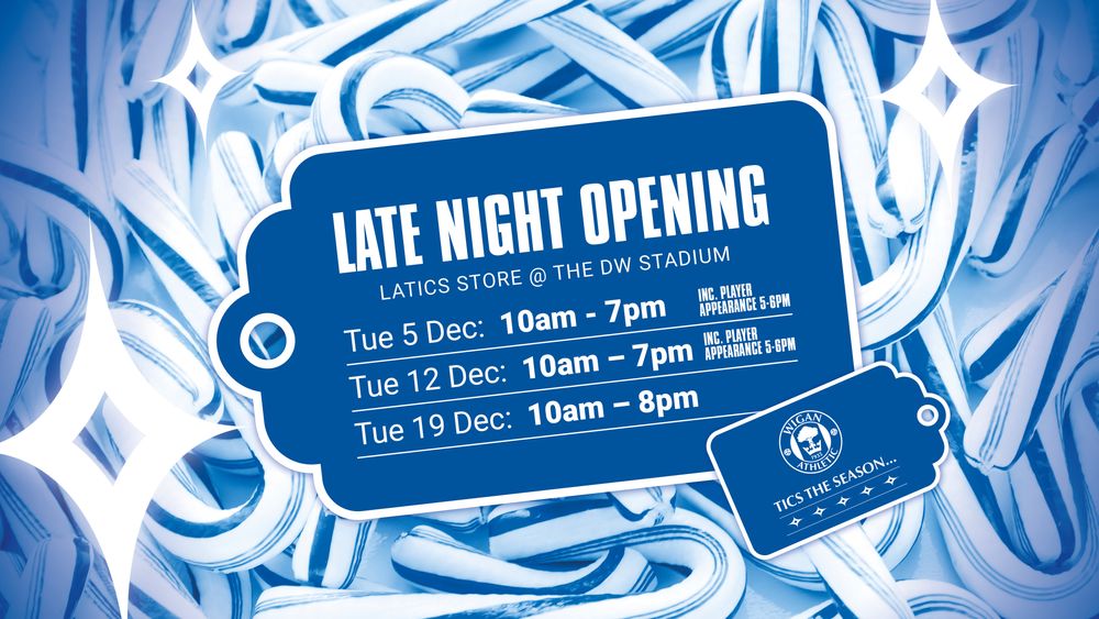 Wigan Athletic FC - Latics Store | Enjoy late night shopping every ...