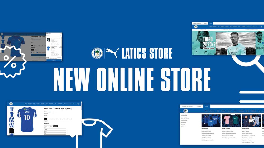 Wigan Athletic FC - Latics Store launches brand-new online store!