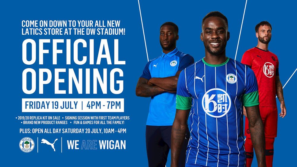 Wigan Athletic FC - BRAND NEW LATICS STORE OPENS THIS FRIDAY, WITH 2019 ...