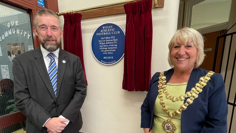 Wigan Athletic FC - Plaque unveiled to celebrate the birthplace of ...