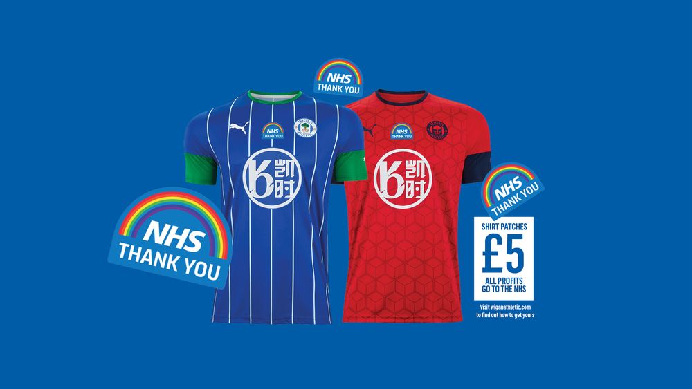 Wigan Athletic FC - Replica 'Thank You NHS' patches are now on sale ...